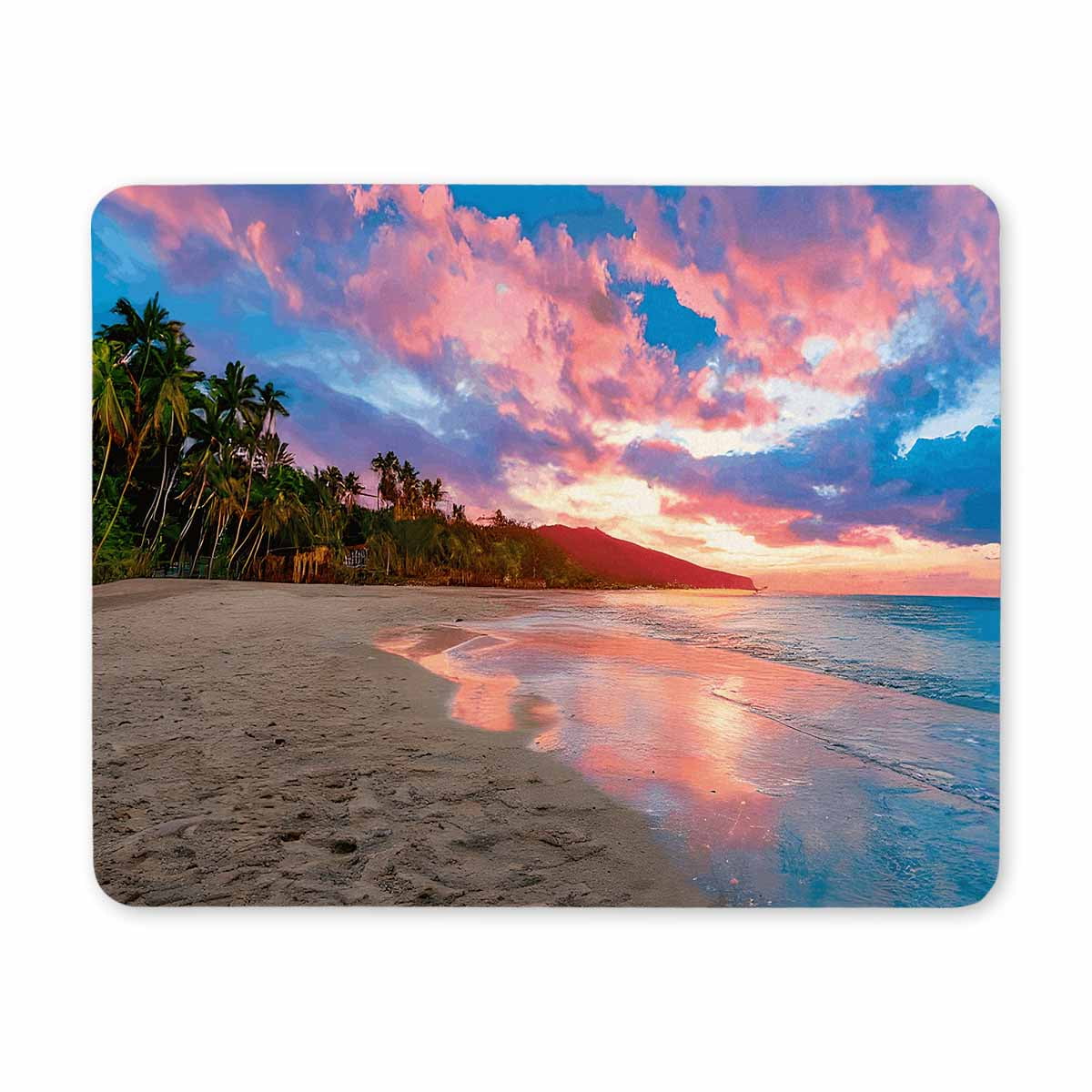 Tropical Beach Mouse Pad Non-Slip Rubber Base Mousepad Laptop Mouse Mat ...