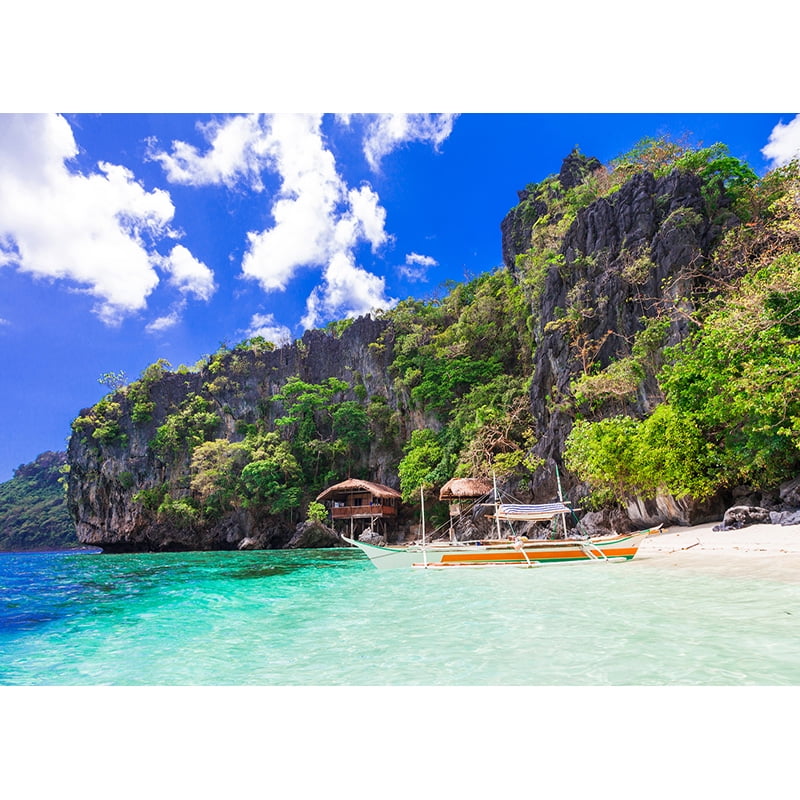 Tropical Beach Natural Landscape Photography Backdrops Landscape Blue ...