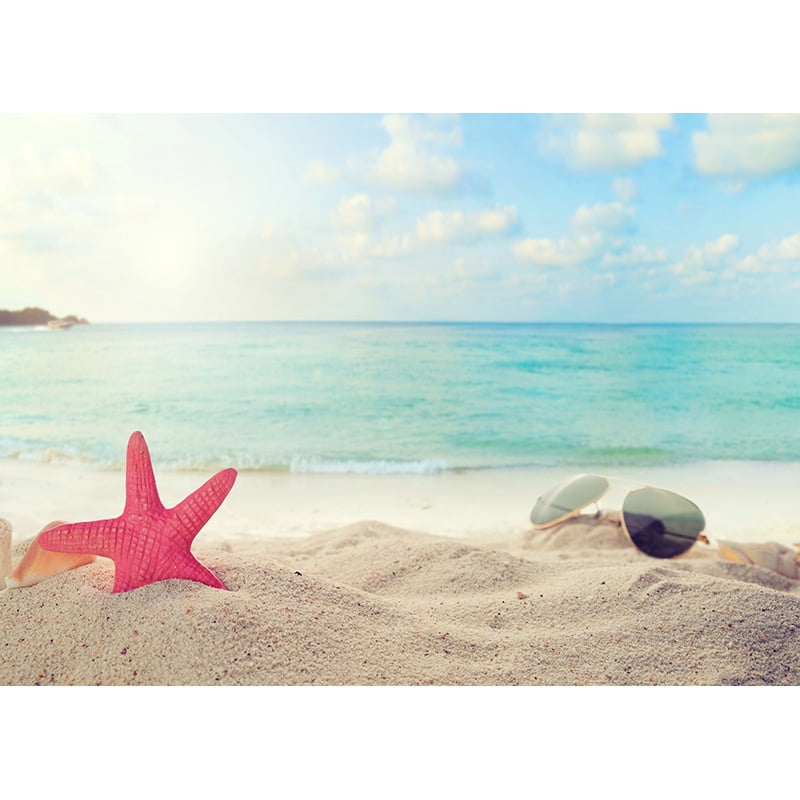 Tropical Beach Natural Landscape Photography Backdrops Landscape Blue ...