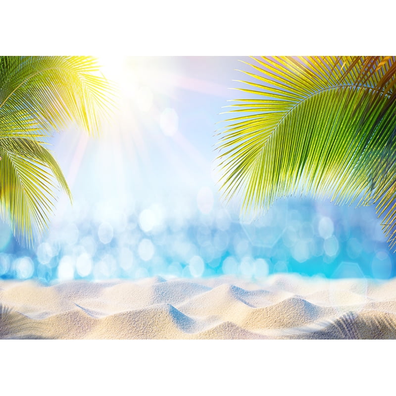 Tropical Beach Natural Landscape Photography Backdrops Landscape Blue ...