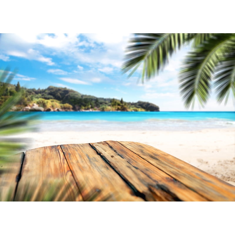 Tropical Beach Natural Landscape Photography Backdrops Landscape Blue ...