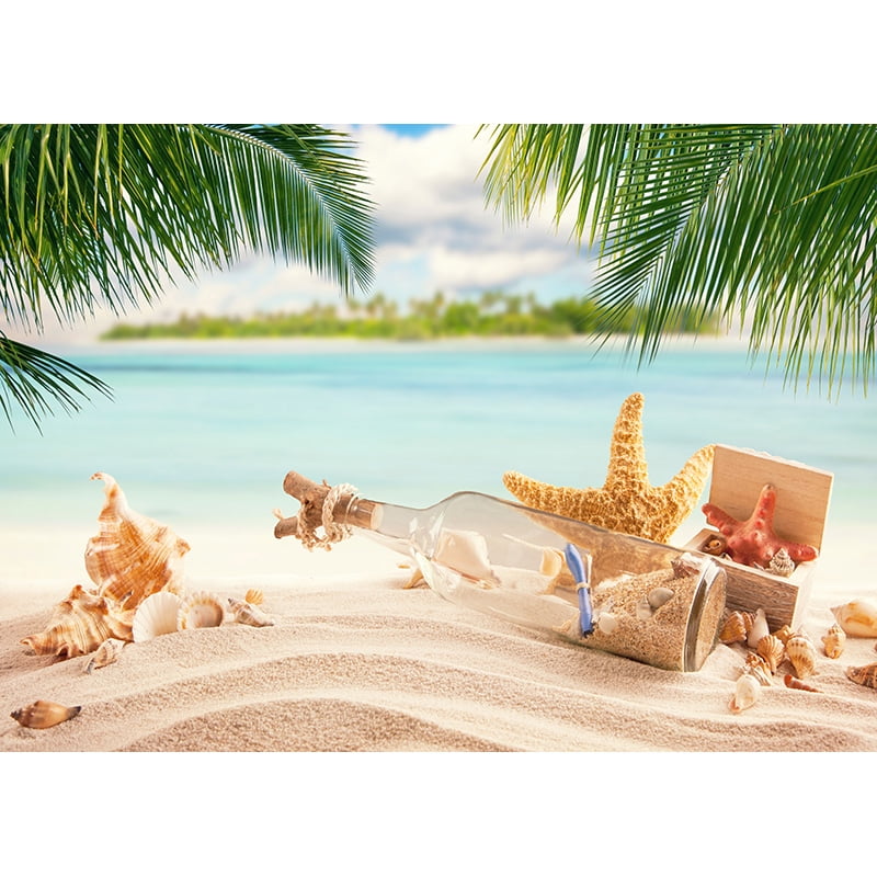 Tropical Beach Natural Landscape Photography Backdrops Landscape Blue ...