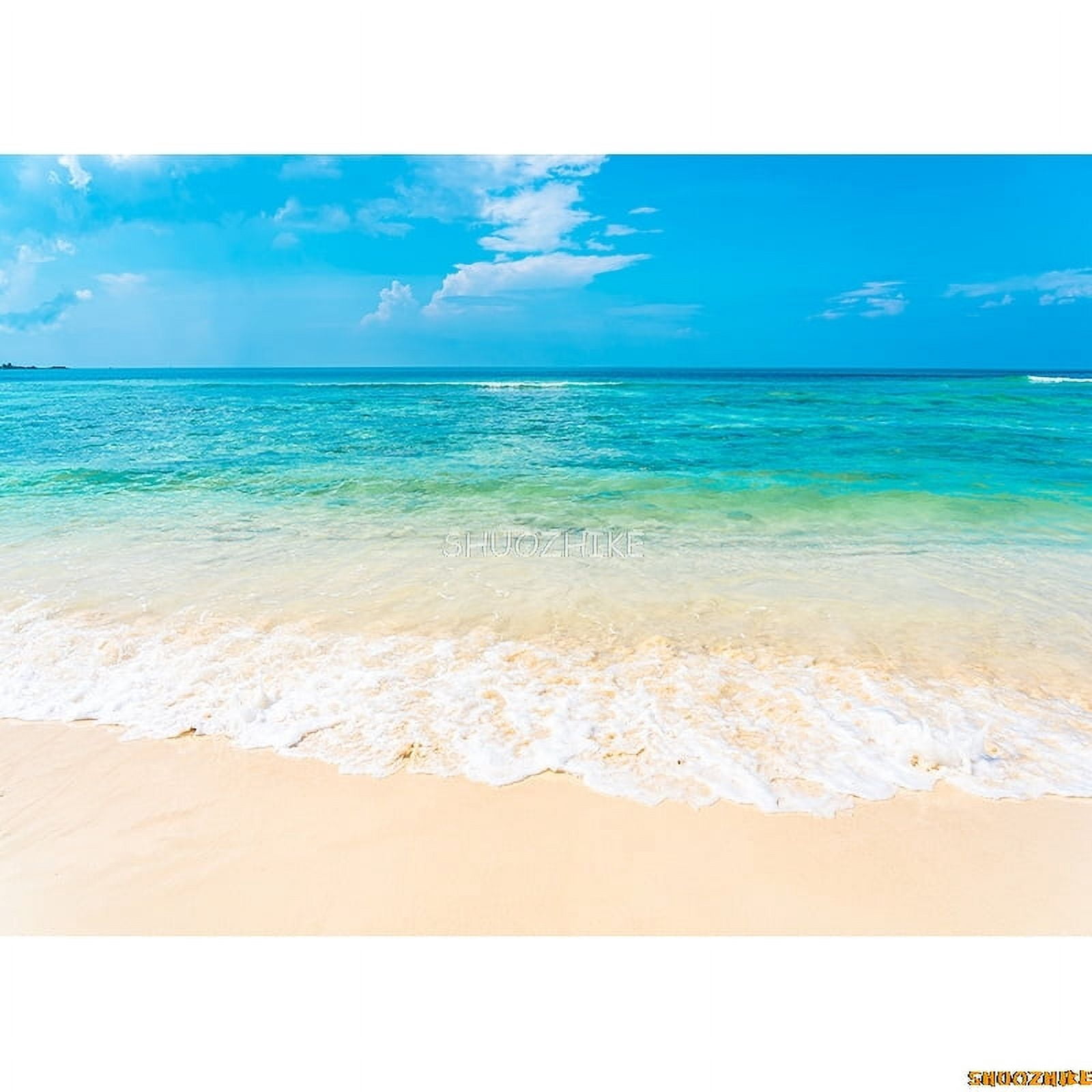Tropical Beach Natural Landscape Photography Backdrops Landscape Blue ...