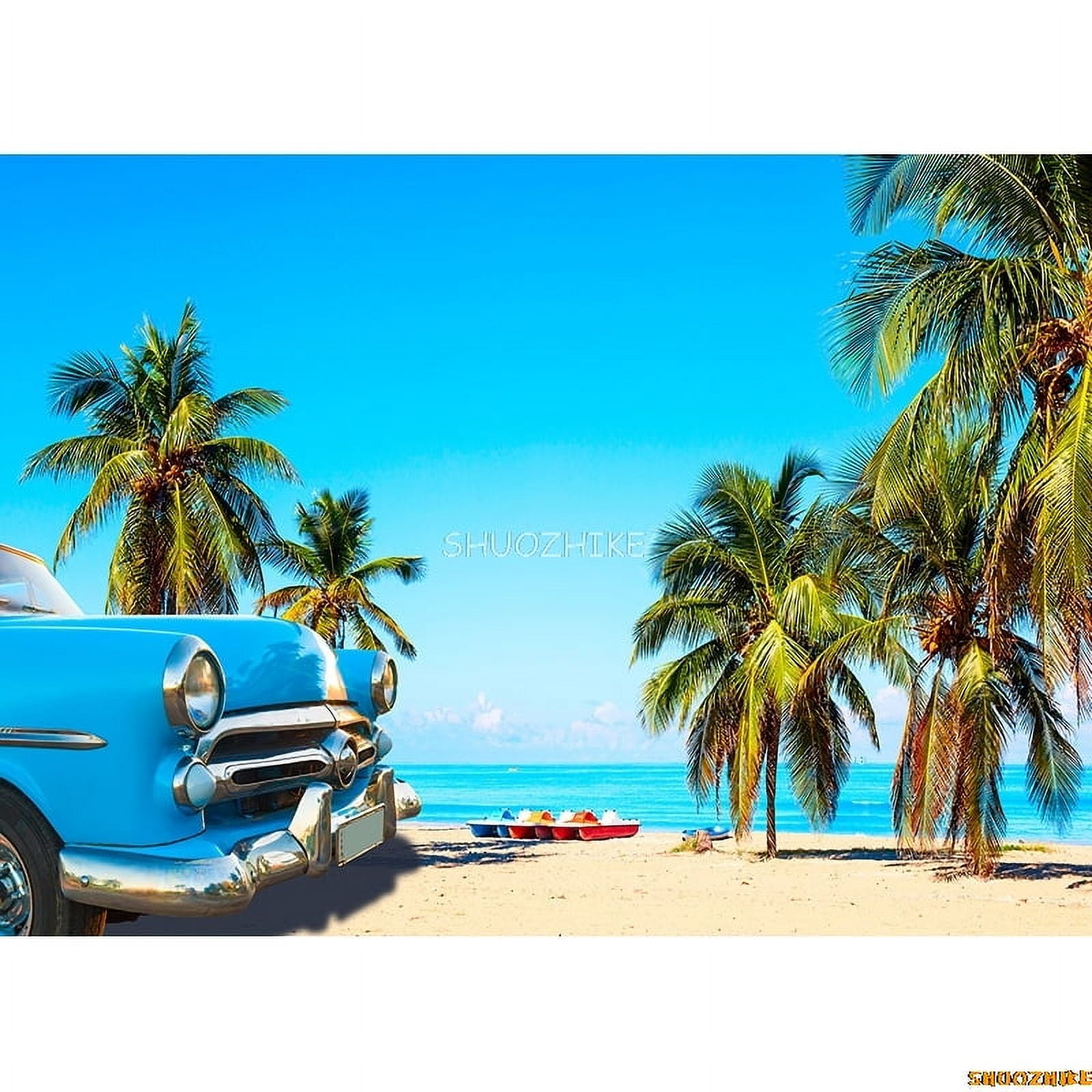 Tropical Beach Natural Landscape Photography Backdrops Landscape Blue ...
