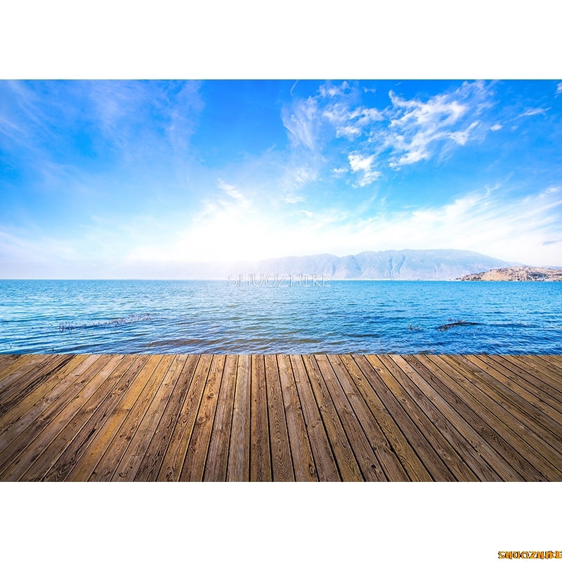 Tropical Beach Natural Landscape Photography Backdrops Landscape Blue ...