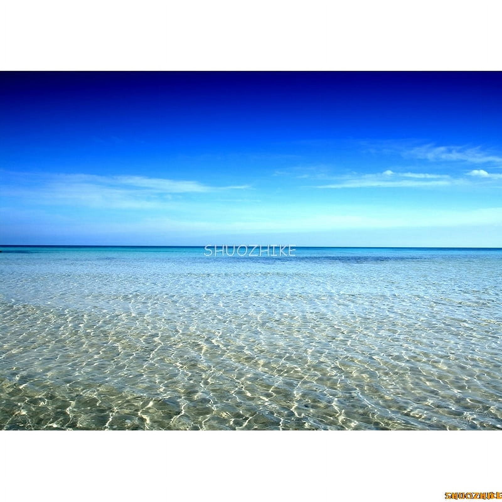 Tropical Beach Natural Landscape Photography Backdrops Landscape Blue ...