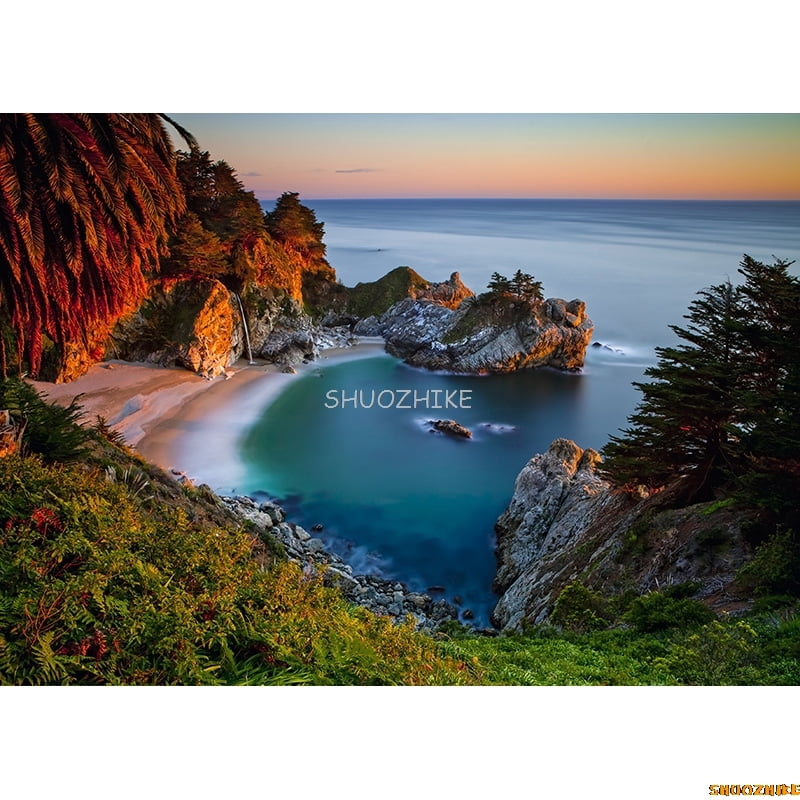 Tropical Beach Natural Landscape Photography Backdrops Landscape Blue ...
