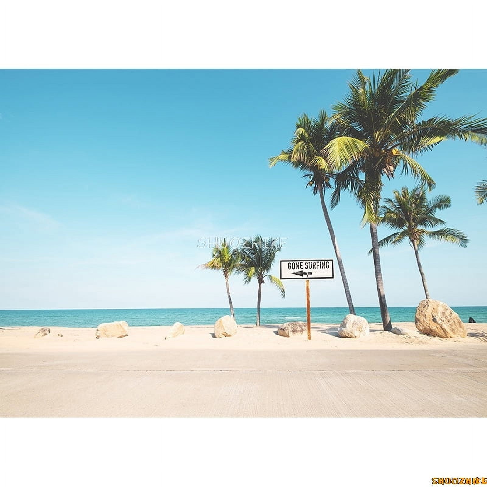 Tropical Beach Natural Landscape Photography Backdrops Landscape Blue ...