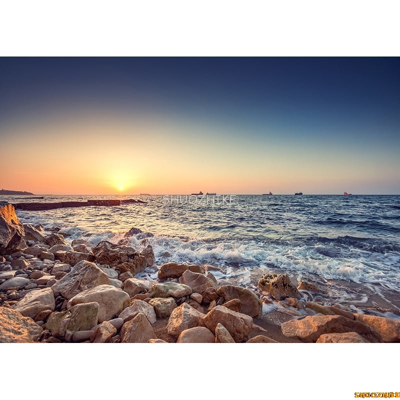 Tropical Beach Natural Landscape Photography Backdrops Landscape Blue ...