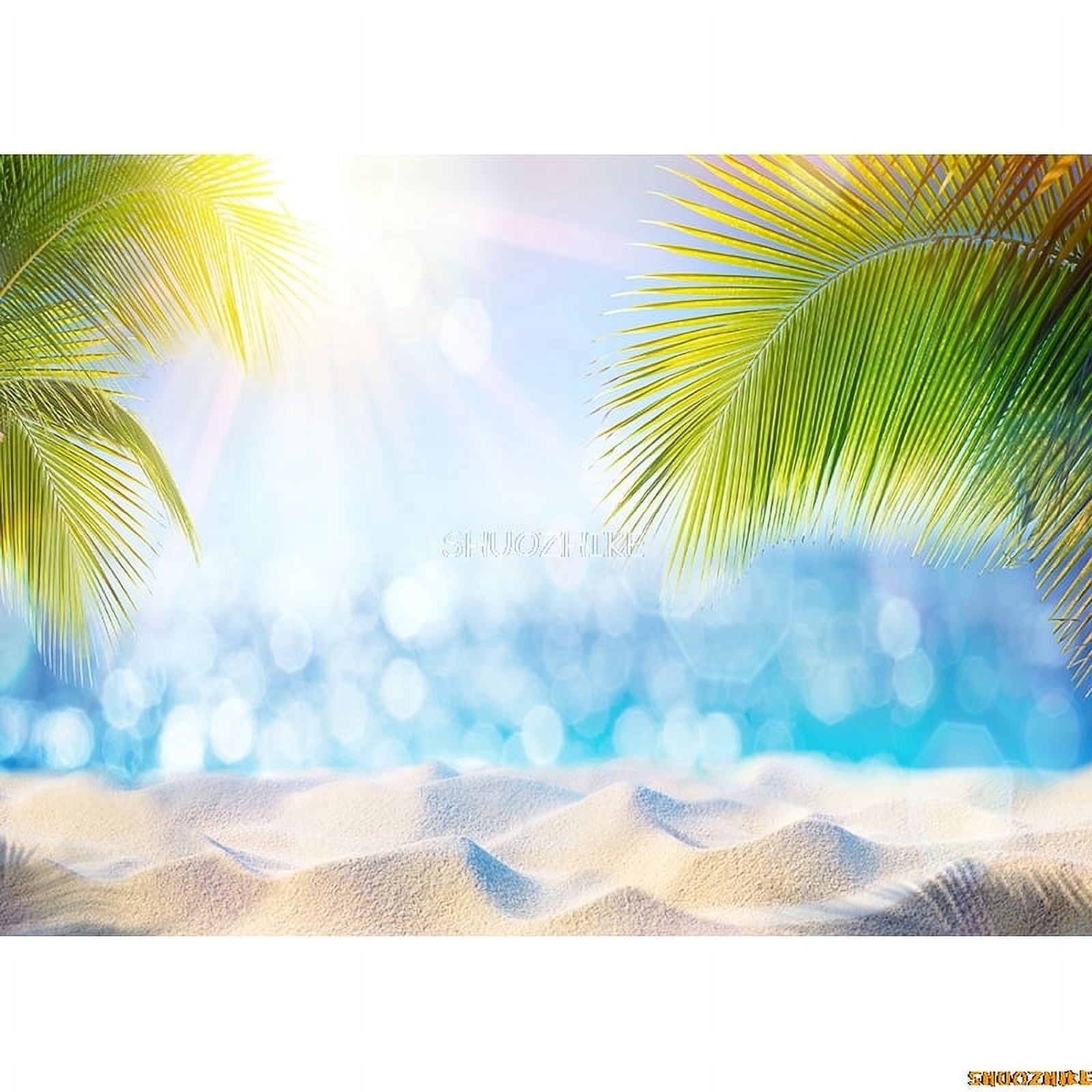 Tropical Beach Natural Landscape Photography Backdrops Landscape Blue ...
