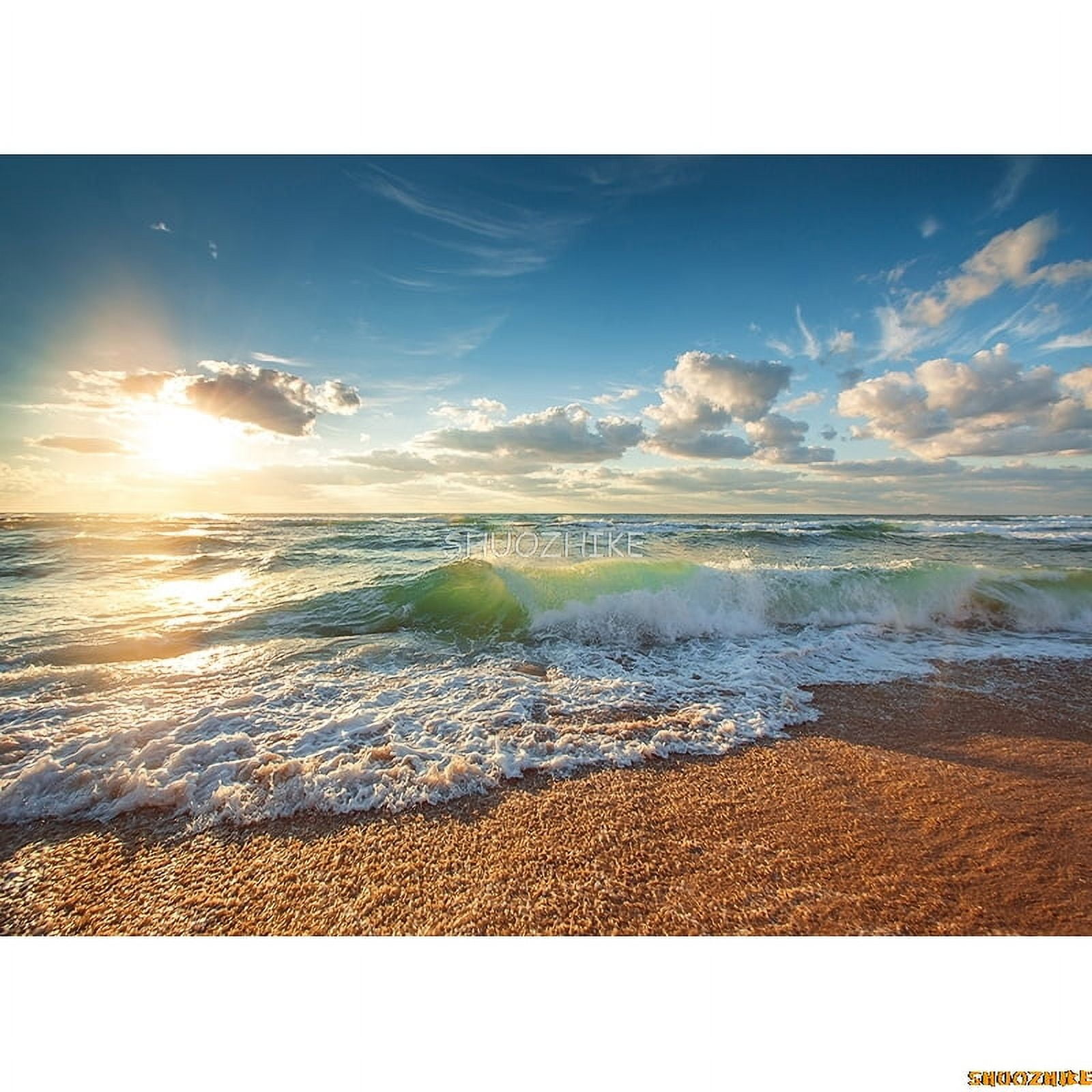 Tropical Beach Natural Landscape Photography Backdrops Landscape Blue ...