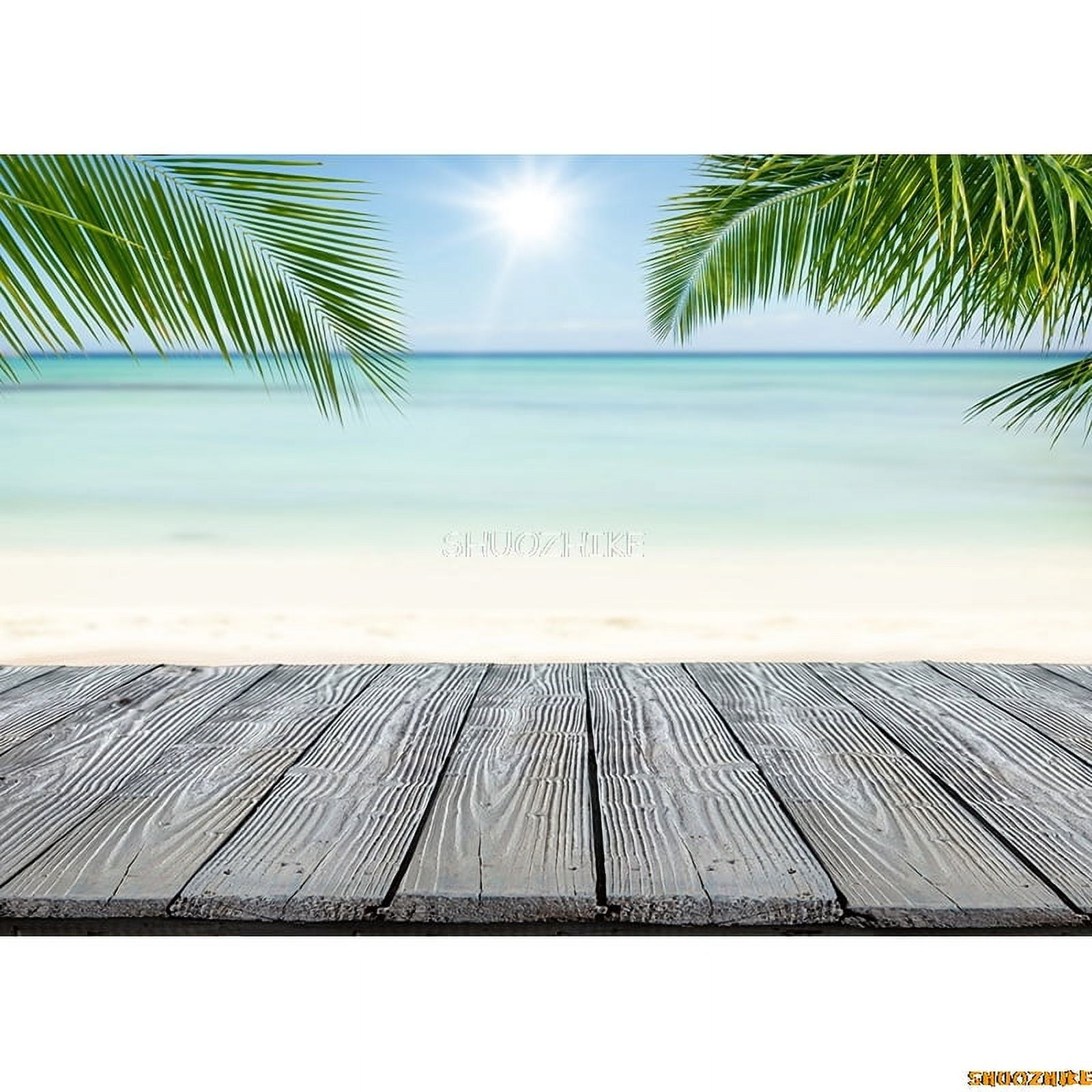 Tropical Beach Natural Landscape Photography Backdrops Landscape Blue ...
