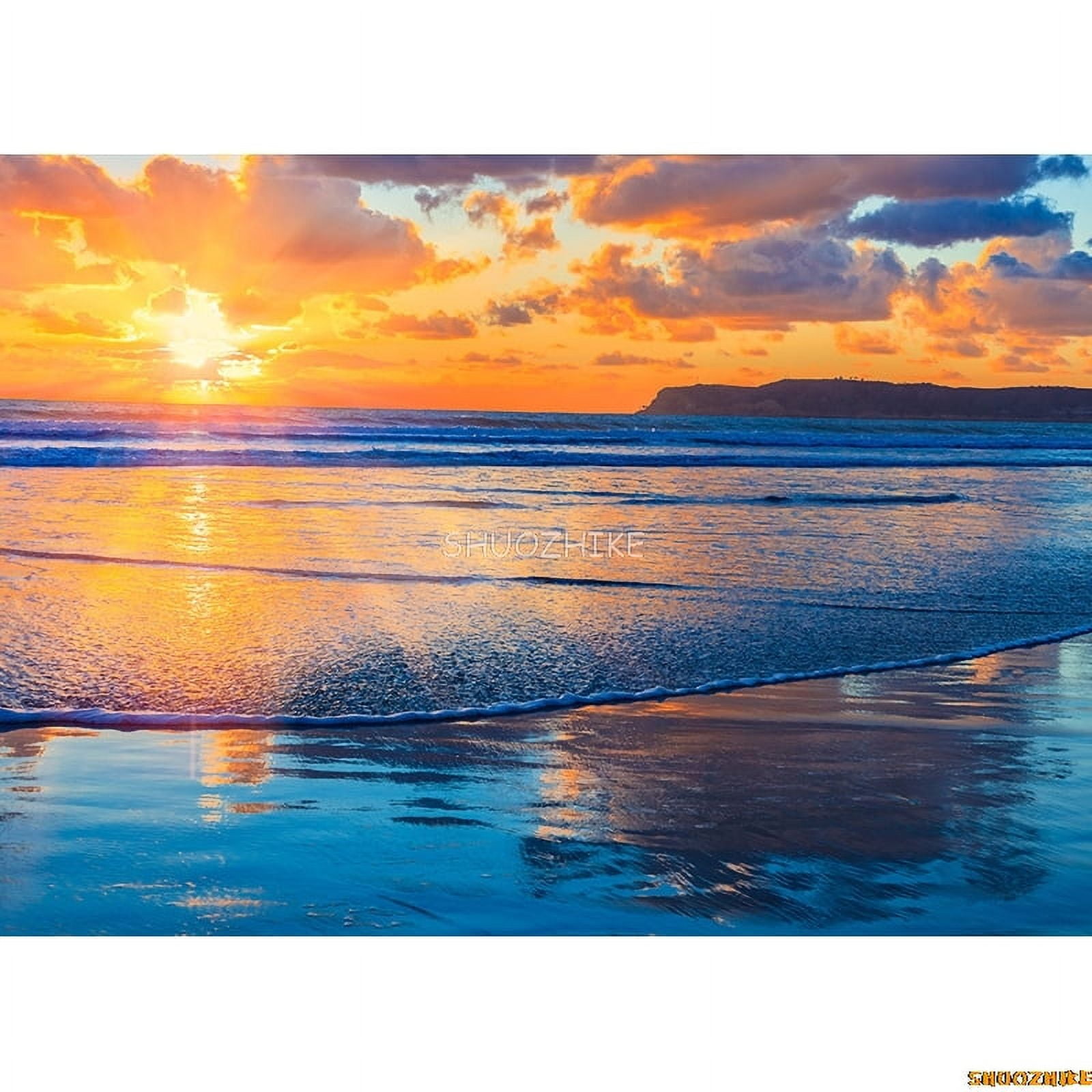 Tropical Beach Natural Landscape Photography Backdrops Landscape Blue ...