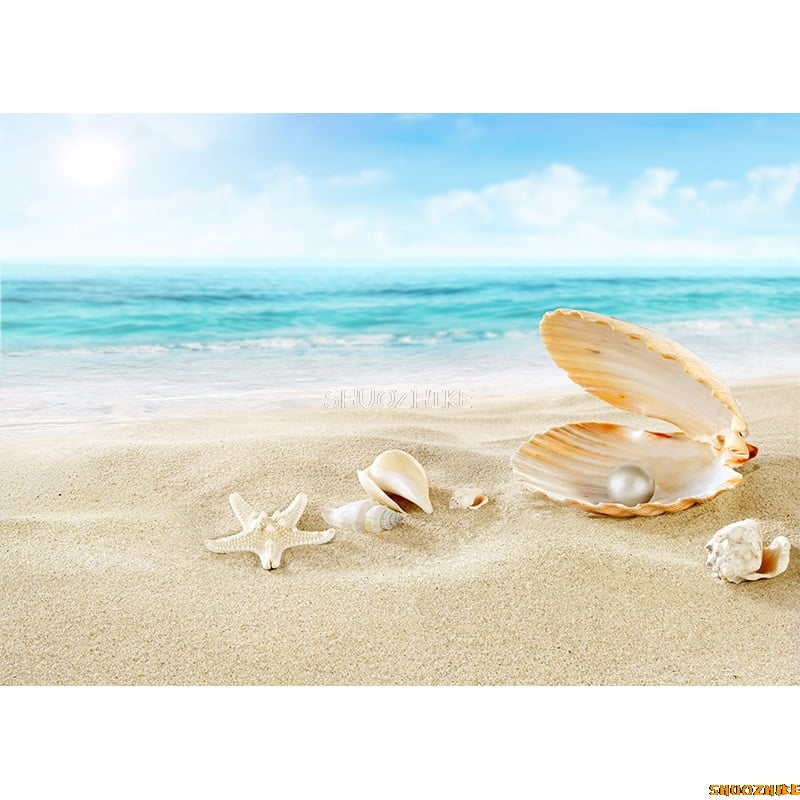 Tropical Beach Natural Landscape Photography Backdrops Landscape Blue ...