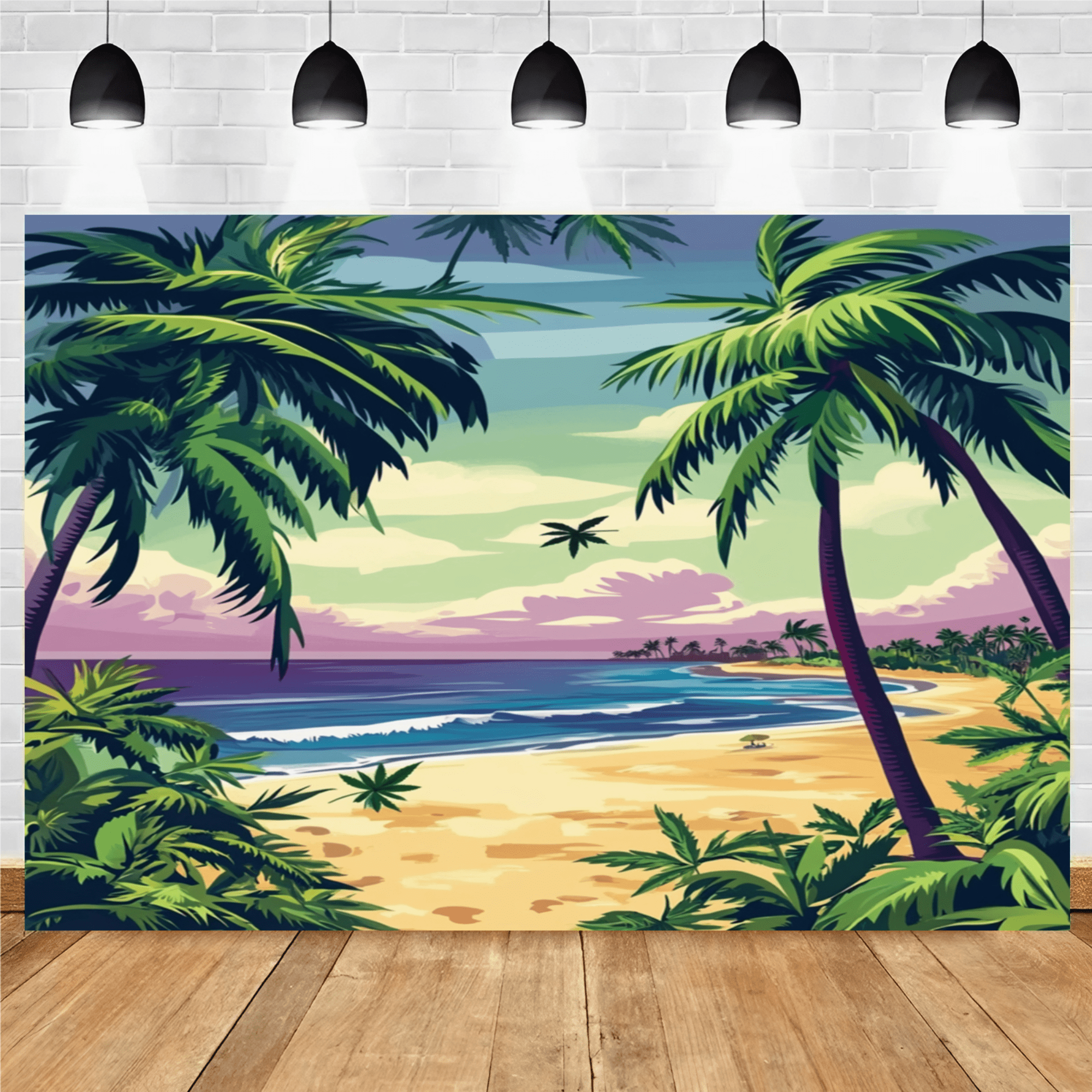 Tropical Beach Paradise(122) Natural Scenic Backdrops Summer Landscape ...
