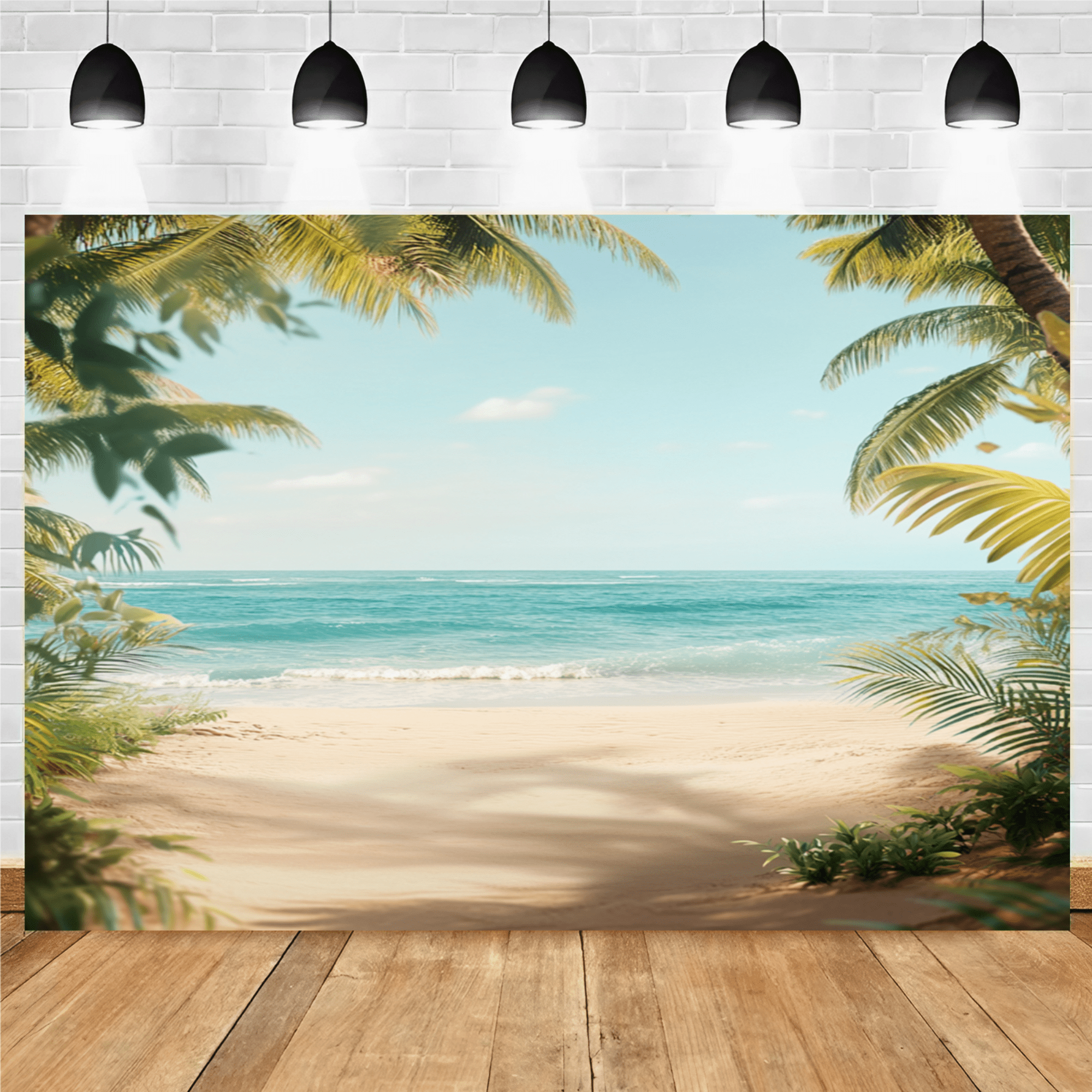 Tropical Beach Paradise(176) Natural Scenic Backdrops Summer Landscape ...