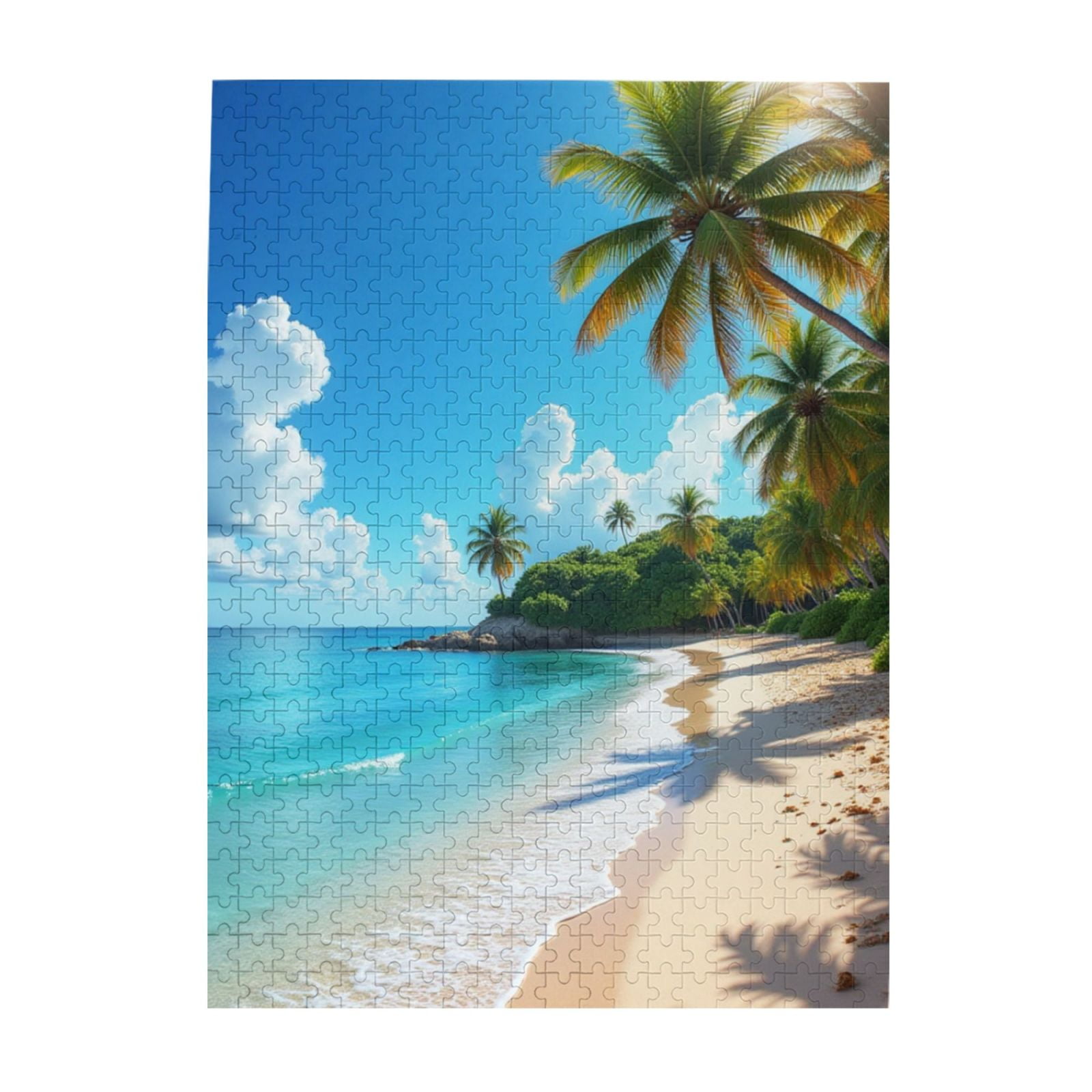 Tropical Beach Paradise 500Piece Adult Jigsaw Puzzle Relaxing ...