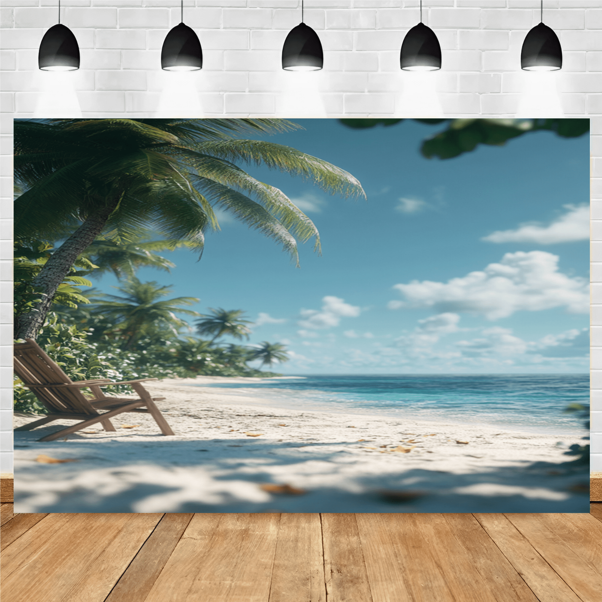 Tropical Beach Paradise(55) Natural Scenic Backdrops Summer Landscape ...
