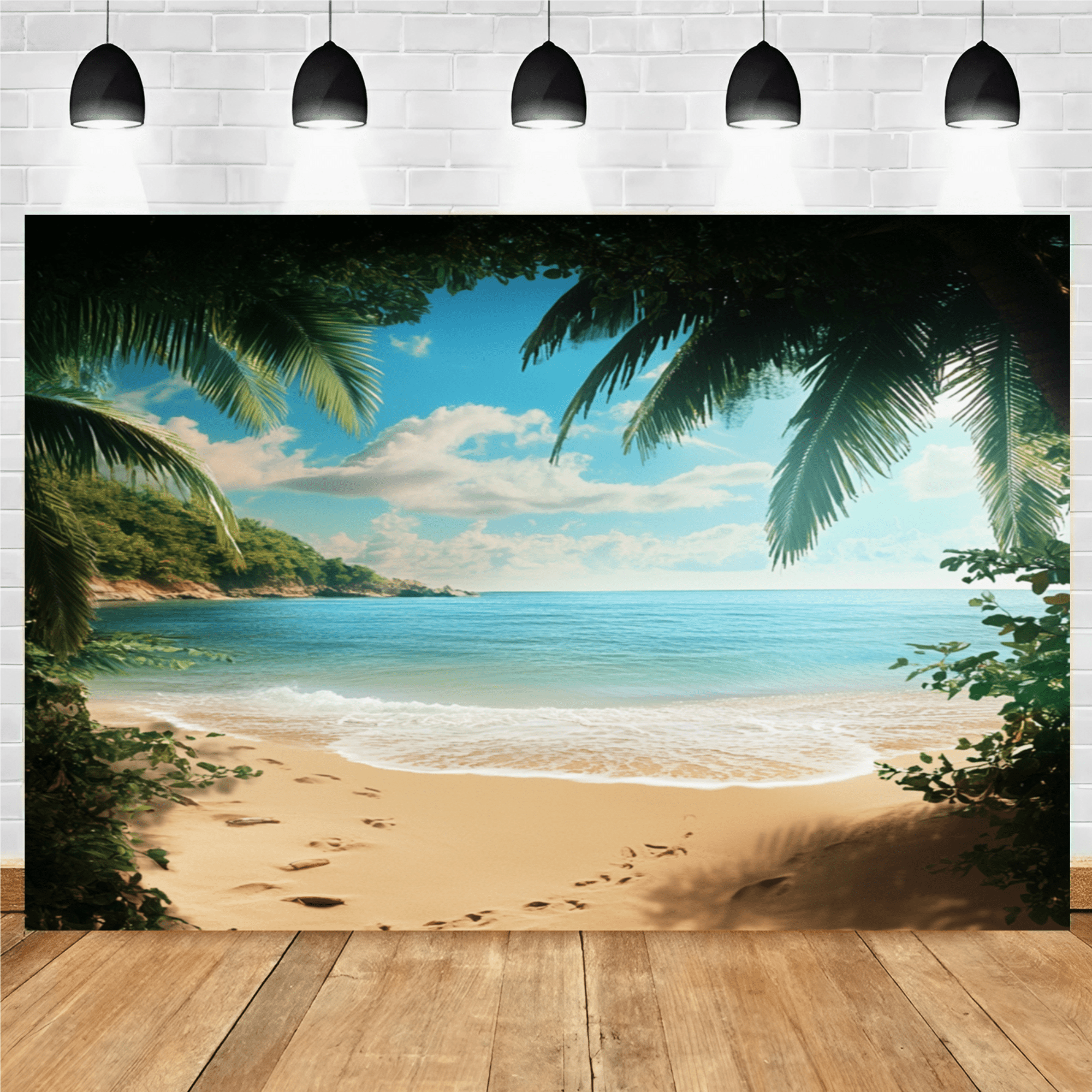 Tropical Beach Paradise(6) Natural Scenic Backdrops Summer Landscape ...