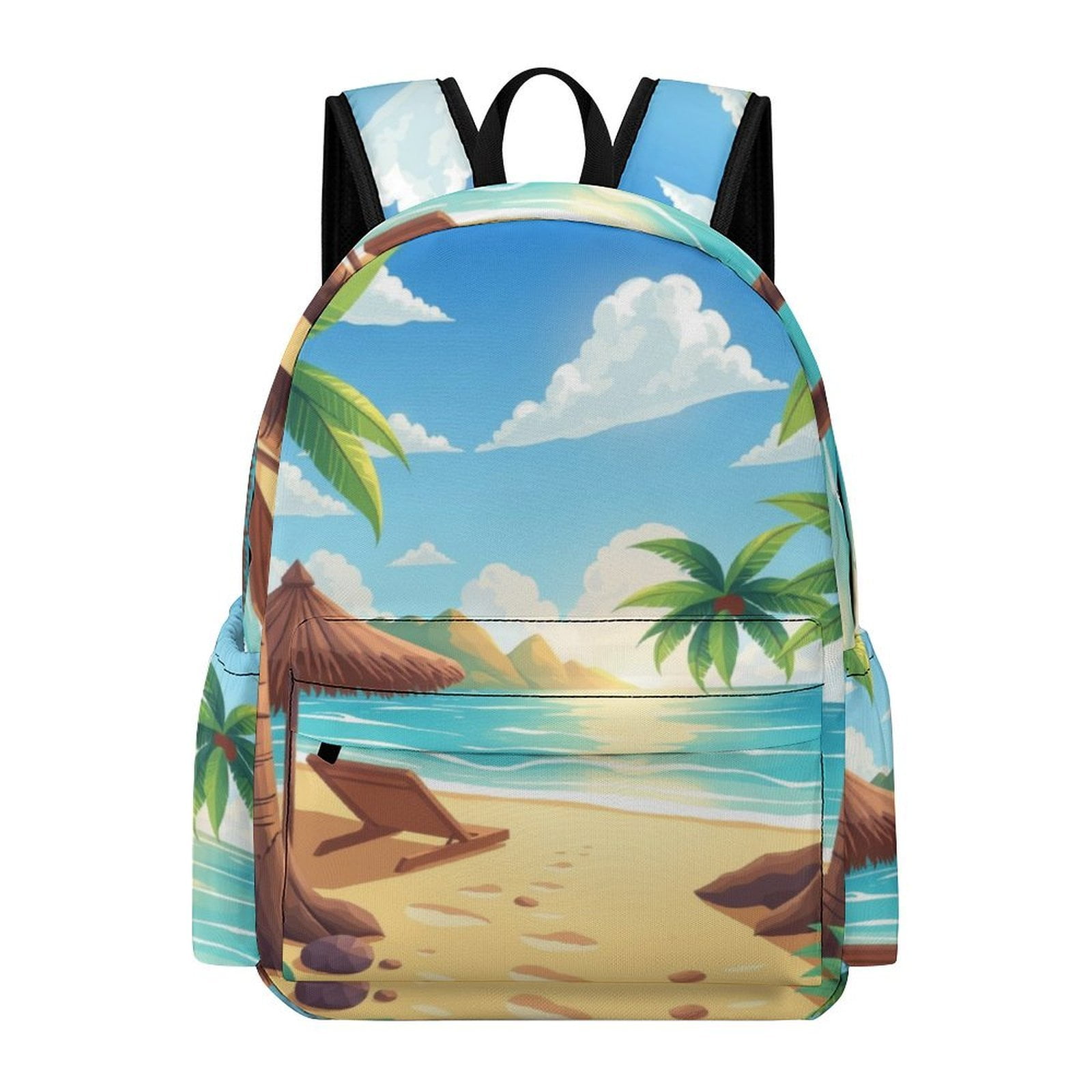 Tropical Beach Paradise Backpack Teenagers Student School Bags Laptop ...