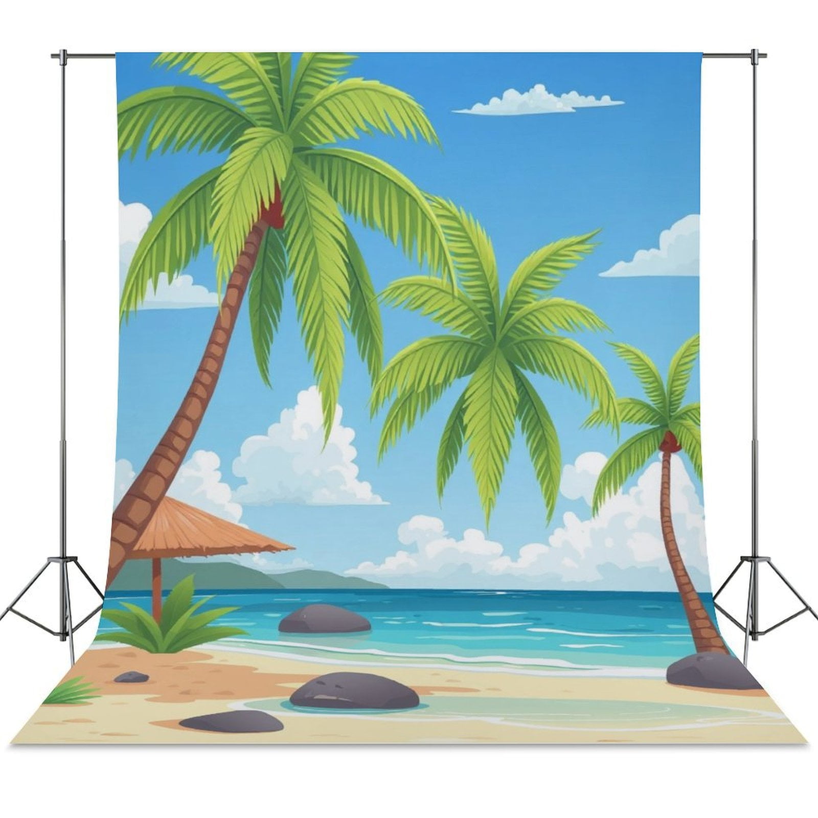 Tropical Beach Paradise Photography Backdrops Adult Photostudio Props ...