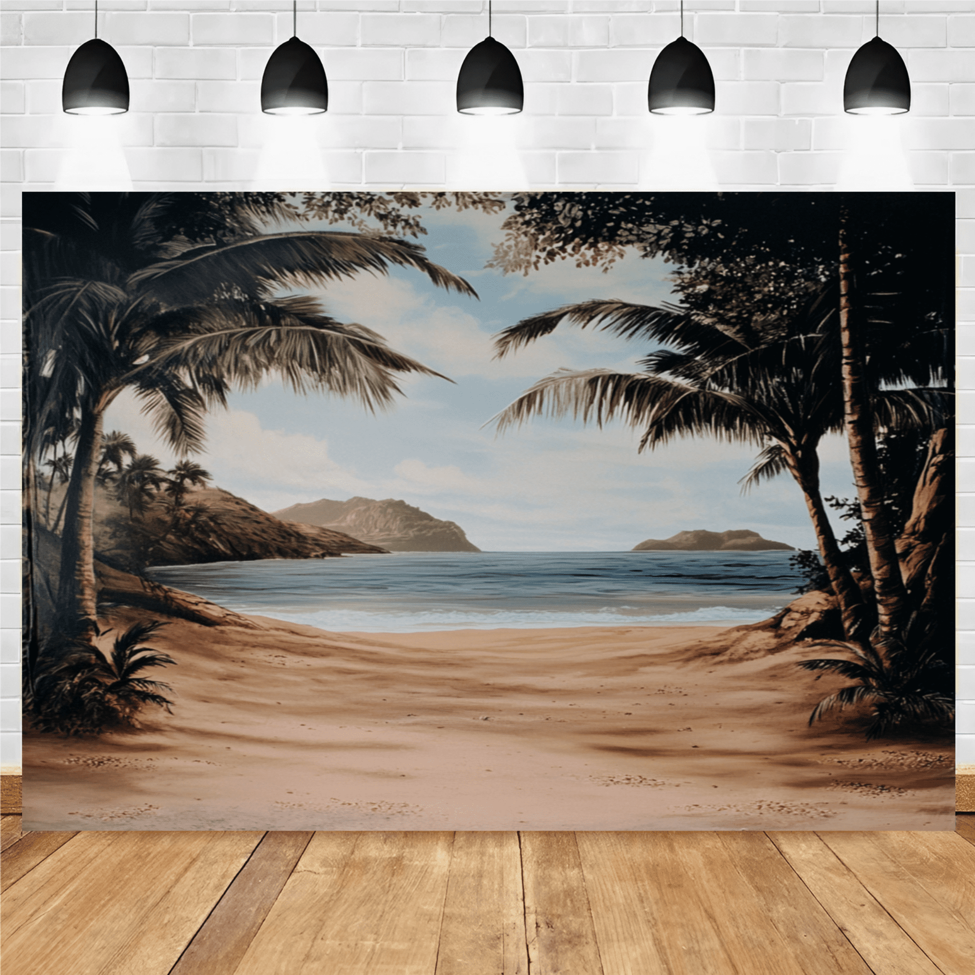 Tropical Beach Scene(17) Natural Scenic Backdrops Summer Landscape ...