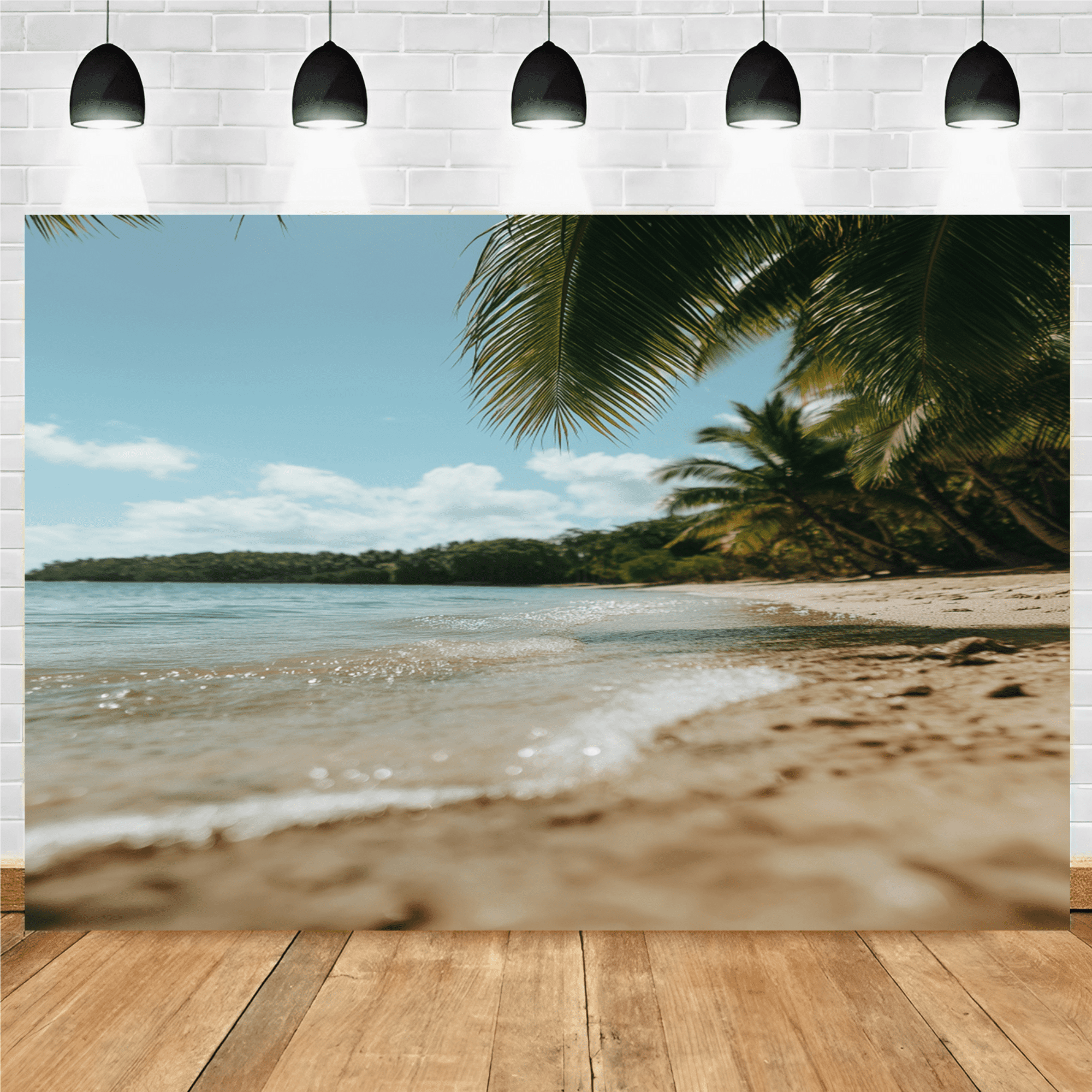 Tropical Beach Scene(26) Natural Scenic Backdrops Summer Landscape ...