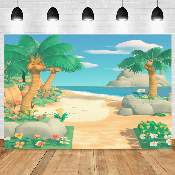 Tropical Beach Scene(4) Natural Scenic Backdrops Summer Landscape ...