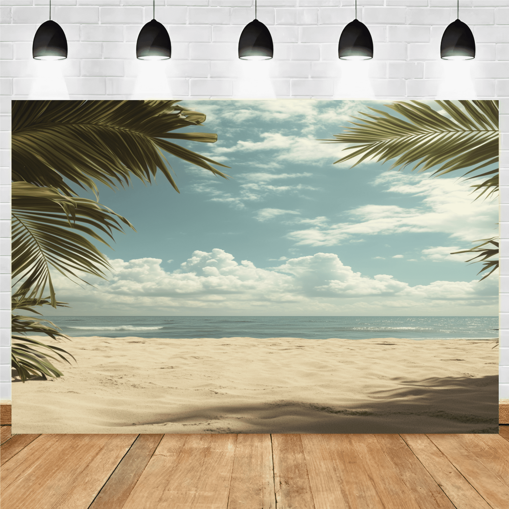 Tropical Beach Scene(7) Natural Scenic Backdrops Summer Landscape ...