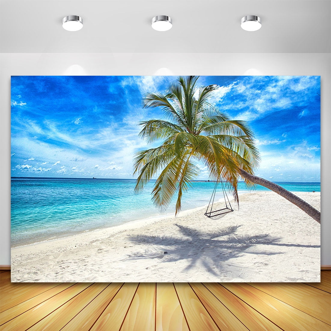 Tropical Beach Sea Sunset Wave Backdrop Photography Summer Holiday ...