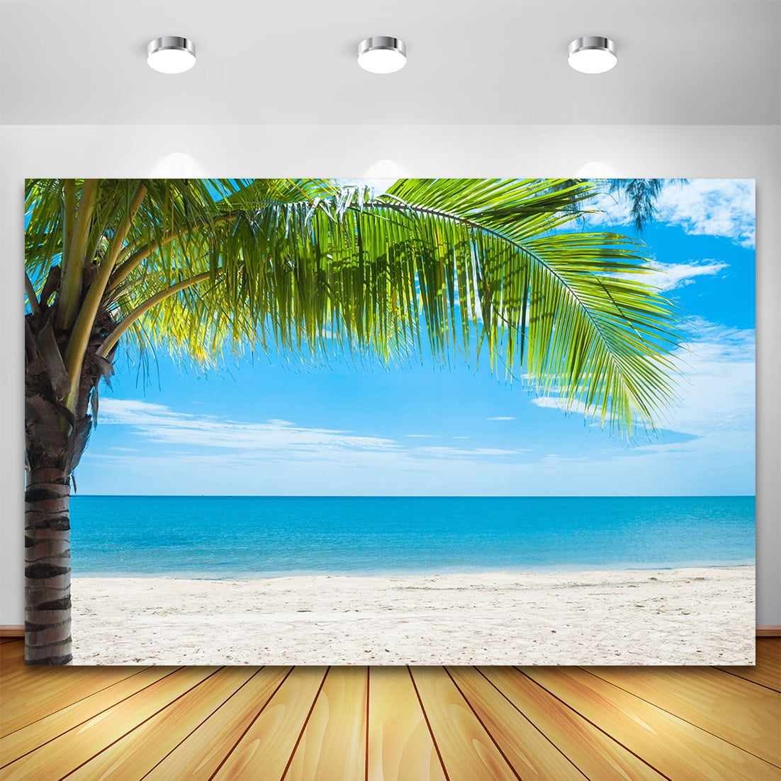 Tropical Beach Sea Sunset Wave Backdrop Photography Summer Holiday ...