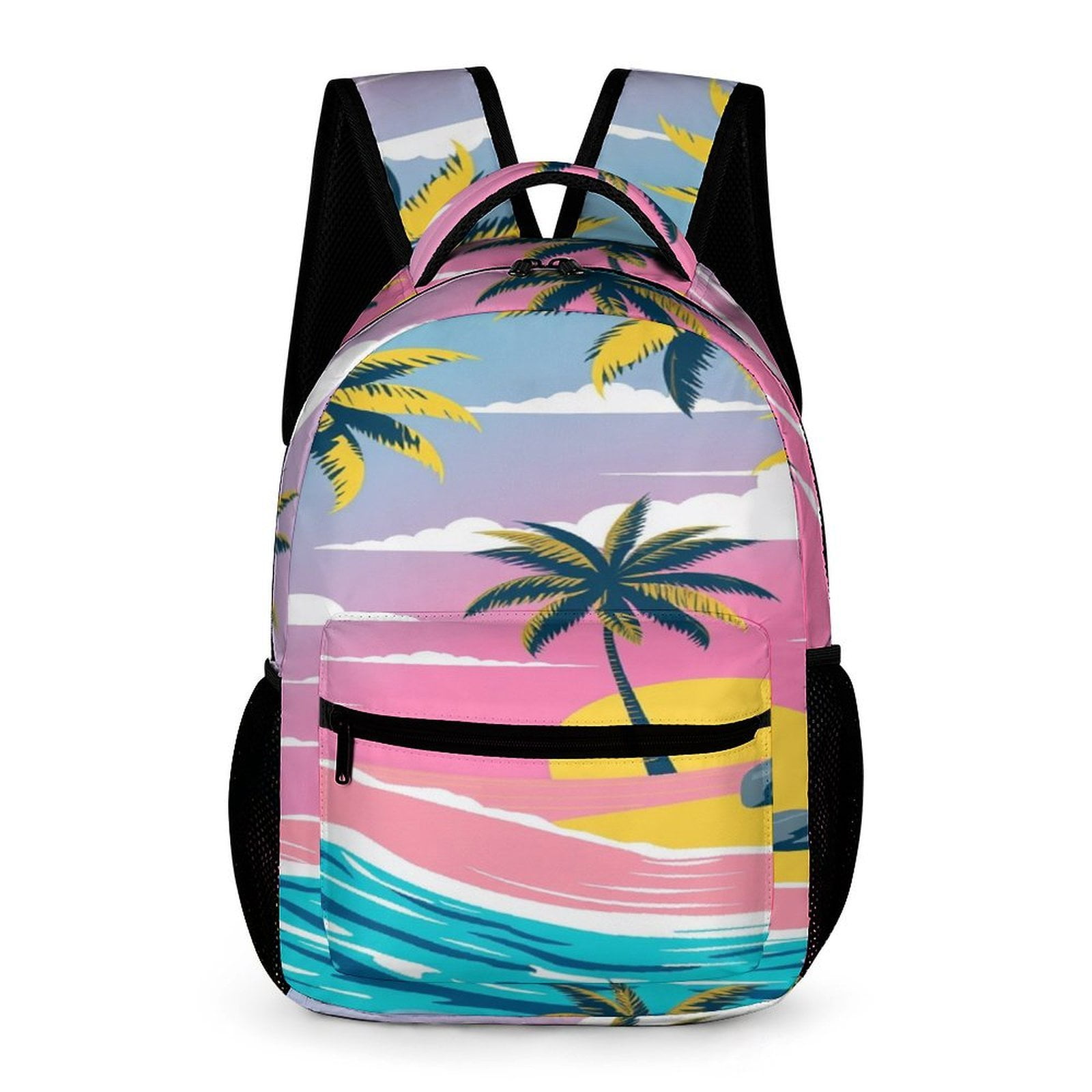 Tropical Beach Sunset Backpack Student Bookbag School Bag Laptop ...