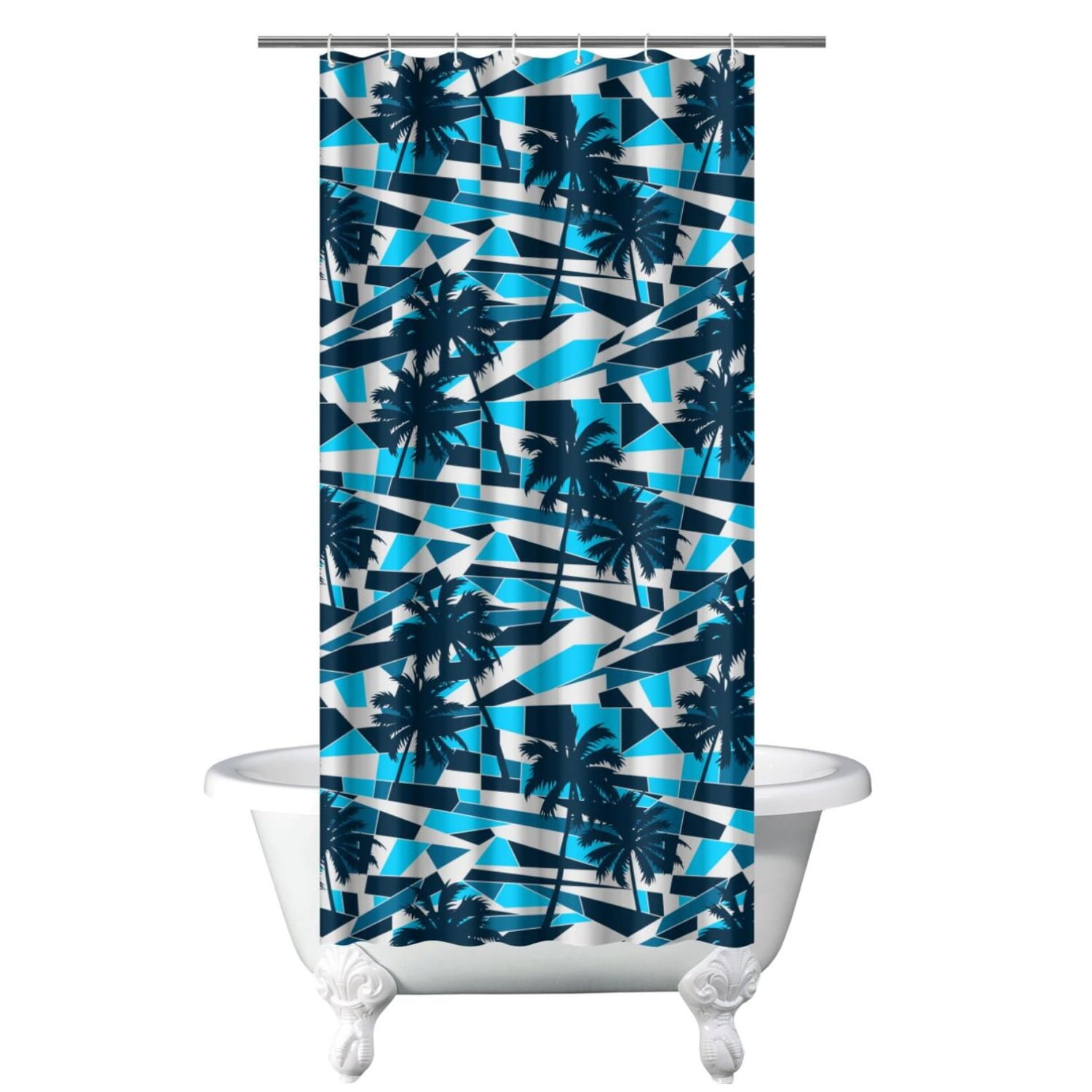 Tropical Beach Sunset Boho Shower Curtain, Waterproof Fabric with ...