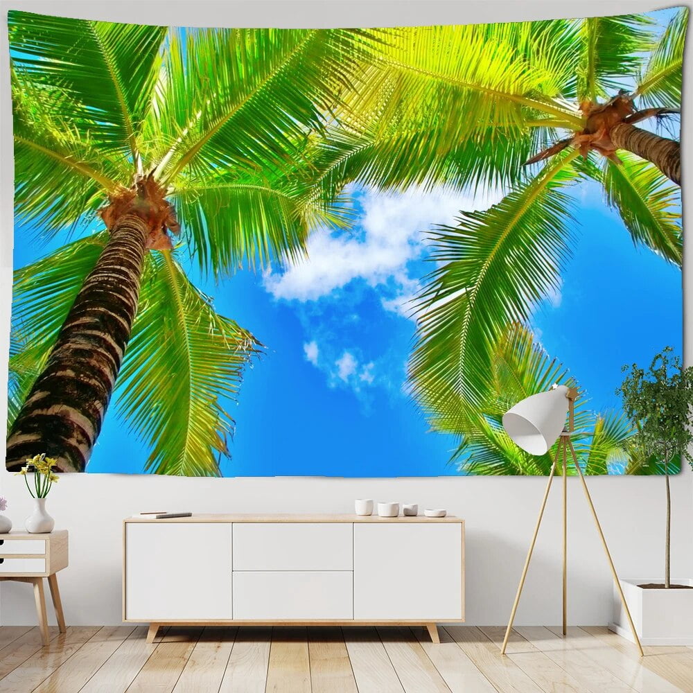 Tropical Beach Tapestry Wall Hanging Northern Europe Style Seaside ...