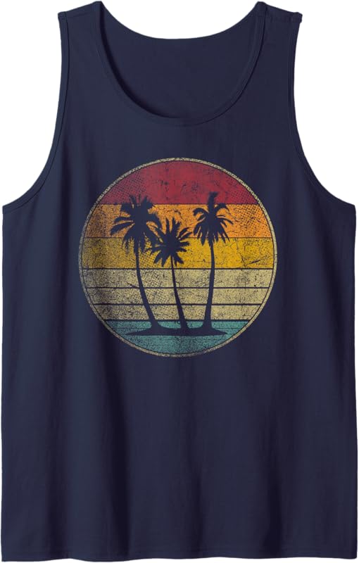 Tropical Beach Vintage Retro Style 70s 80s Tank Top - Walmart.com