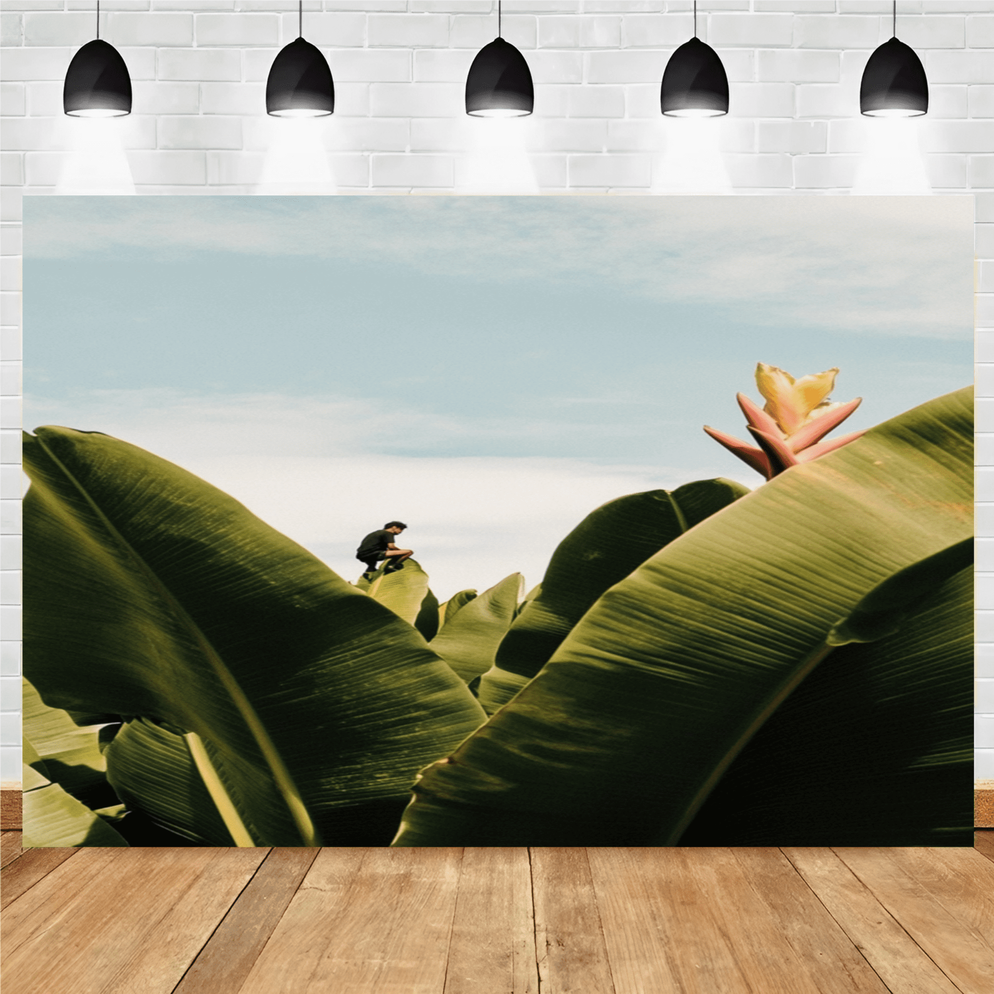 Tropical Bird and Flower Natural Scenic Backdrops Summer Landscape ...