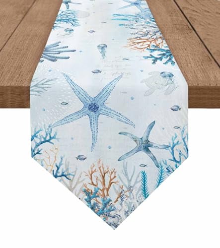 Tropical Birds Flower Cotton and Linen Triangle Table Runners Long ...