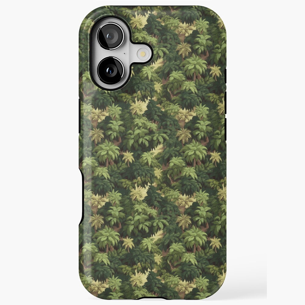 Tropical Bliss Palm Green Pattern Design for iPhone 17 16 15 14 13 11 ...
