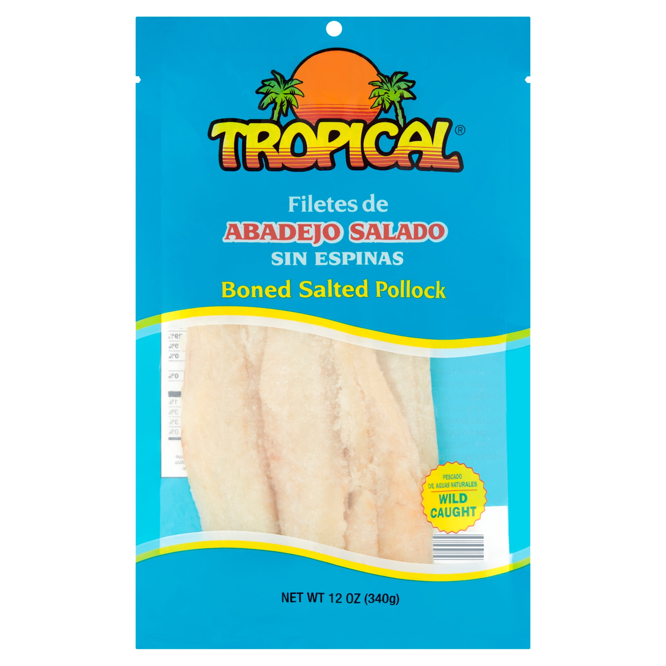 Tropical Boned Salted Pollock Fillets (Abadejo Salado) 12oz, Wild ...