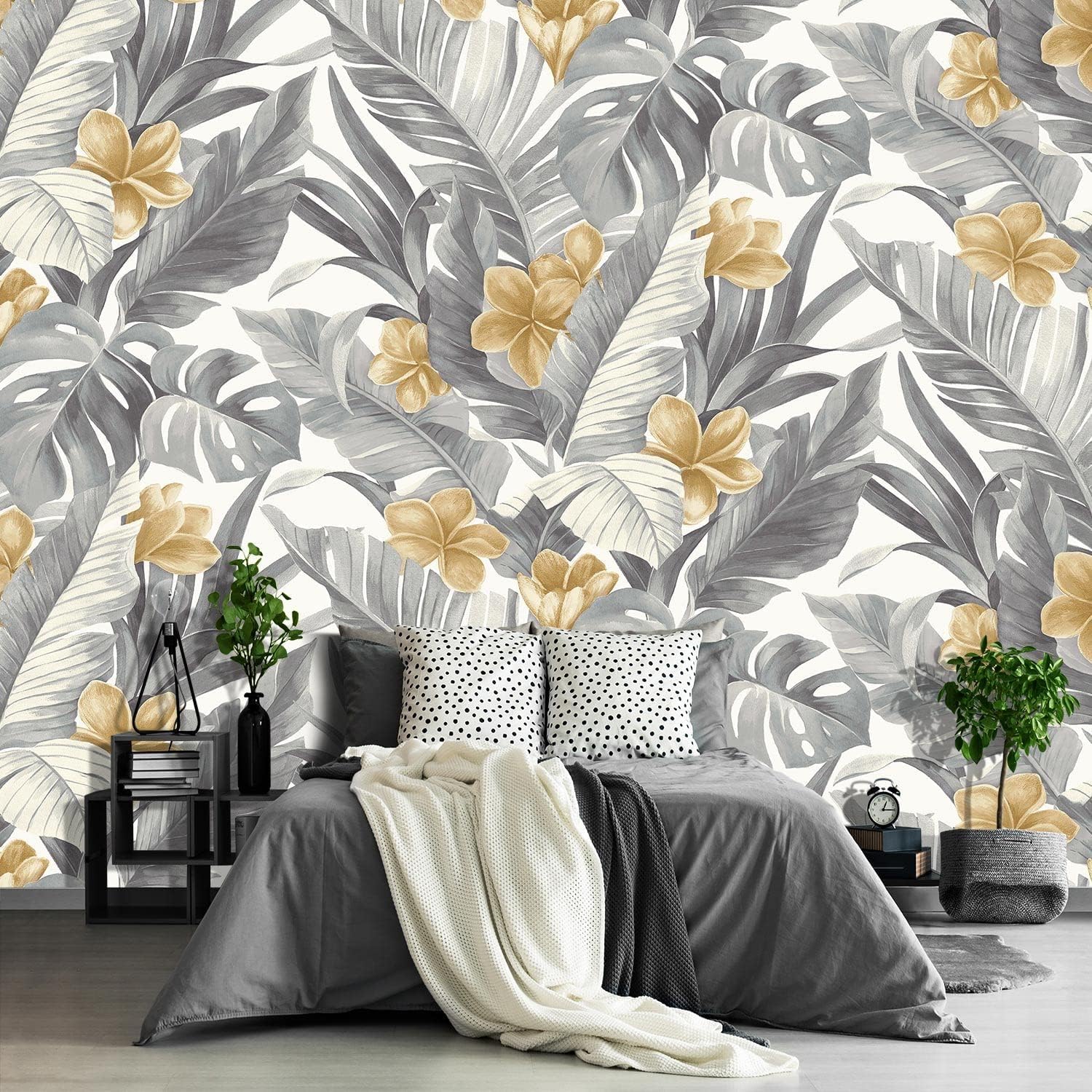 - Tropical Botanical Banana Leaf Wallpaper Plant Large Wall Mural for ...