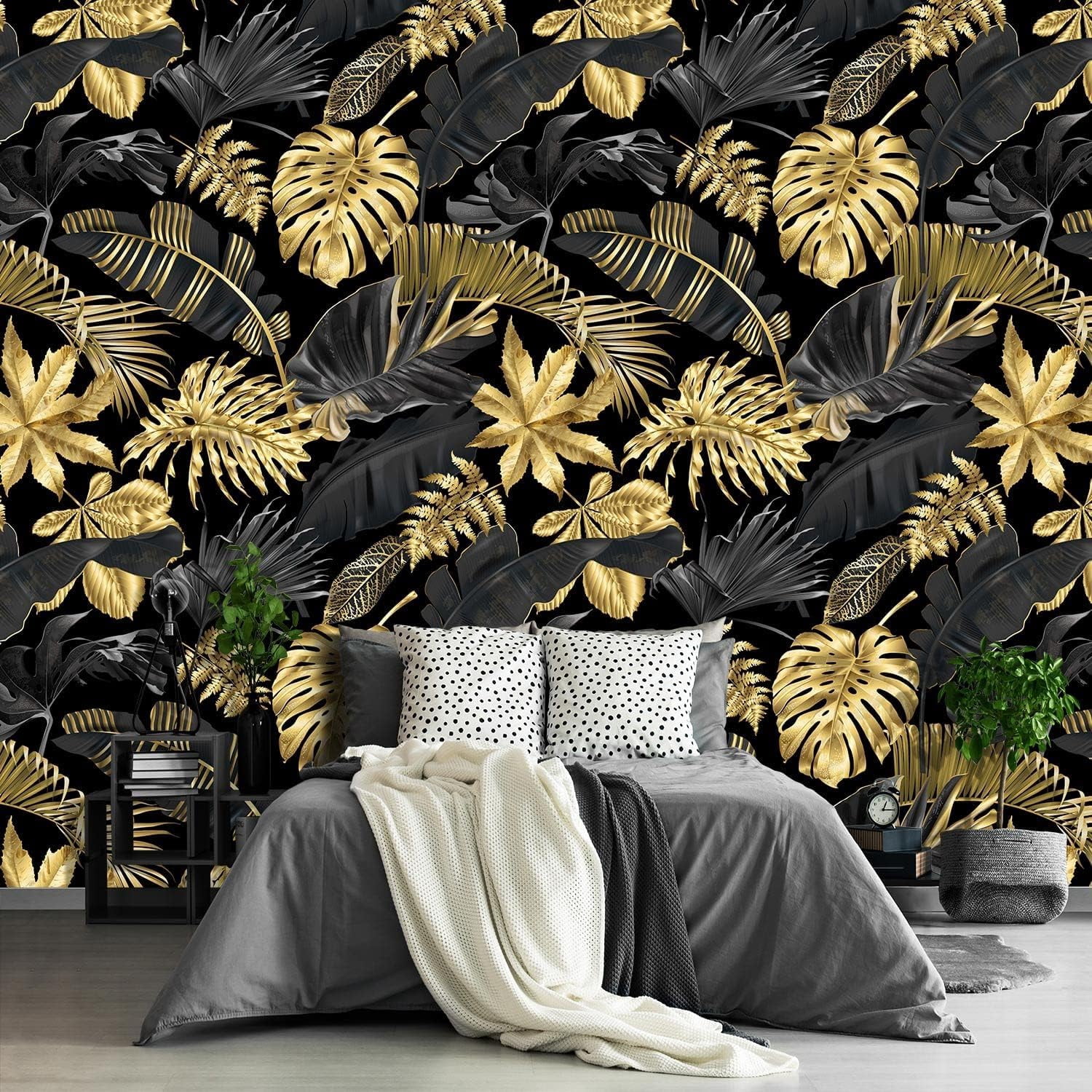 - Tropical Botanical Banana Leaf Wallpaper Plant Large Wall Mural for ...