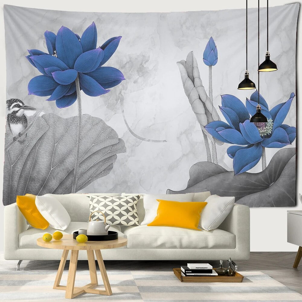 Tropical Botanical Gard Tapestry Wall Hanging Style Natural Scery ...