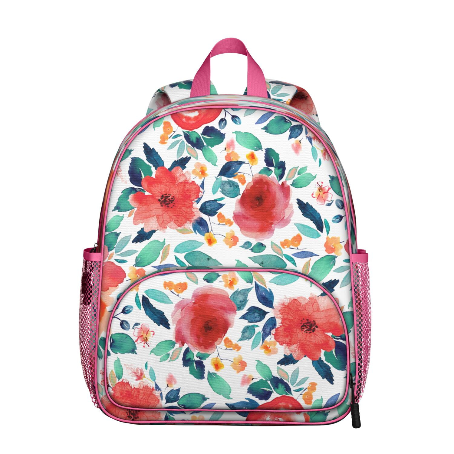 Tropical Bright Flower Backpack - Ergonomic & Padded Design - Walmart.com