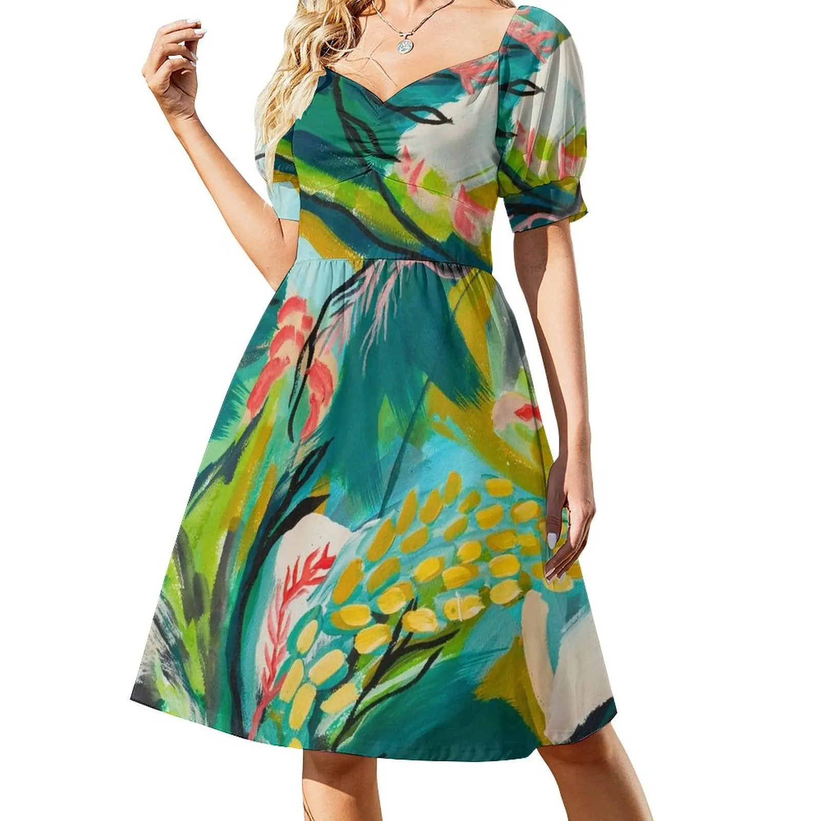 Tropical Canopy Dress african dresses for woman beach dresses Women's ...
