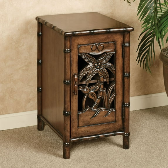 Tropical Chairside Storage Cabinet Honey Maple - Walmart.com