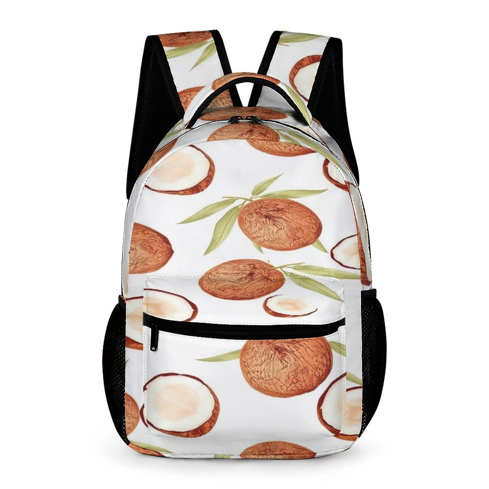 Tropical Coconut Pattern Backpacks Travel Bag Casual Laptop Daypack ...