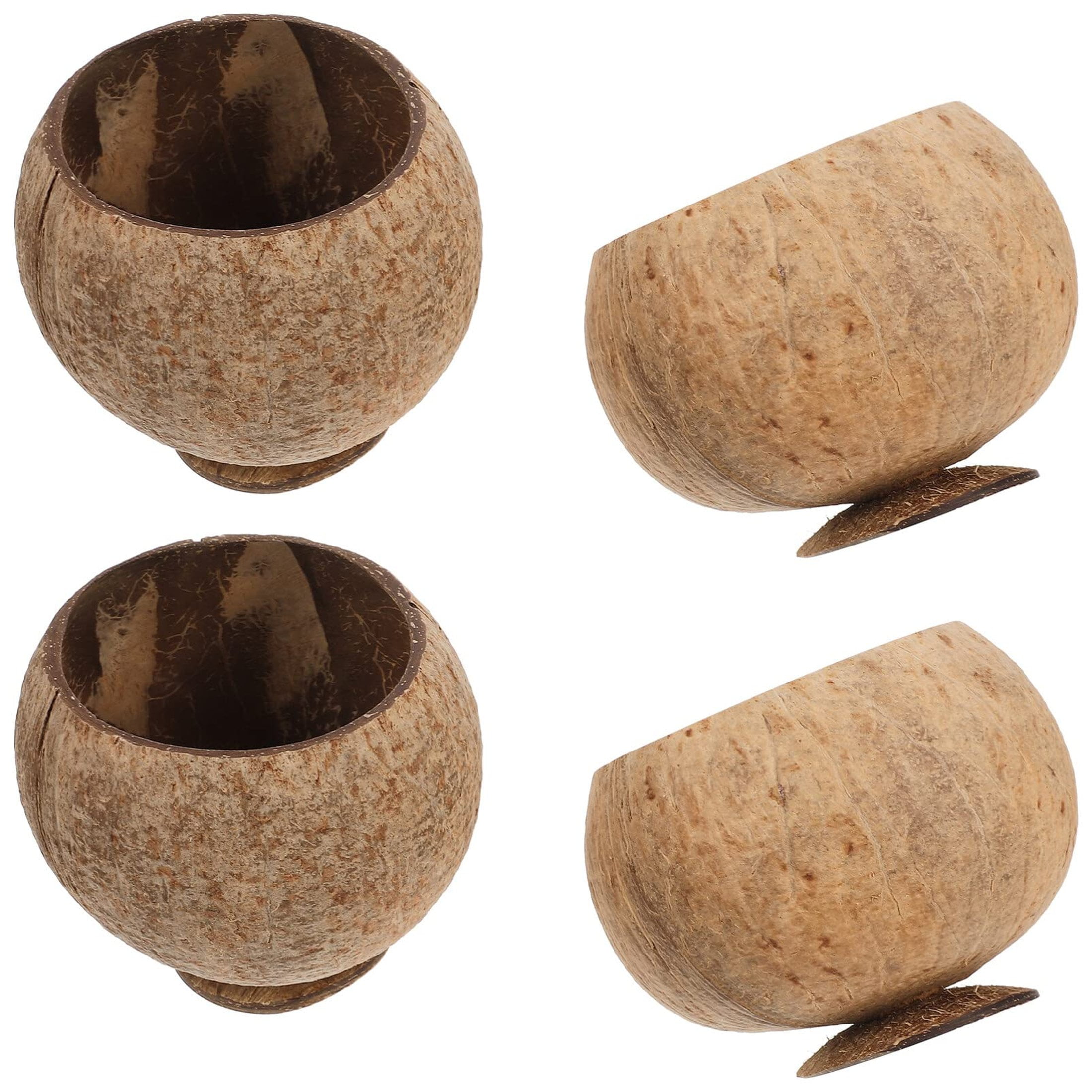 Tropical Coconut Shell Cups Set for Luau Parties - Versatile Tiki ...