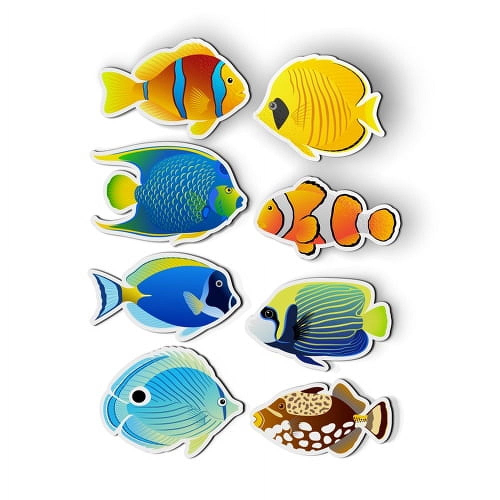 Tropical Coral Reef Fish Set of 8 - 4 each" Magnet for Car Locker ...