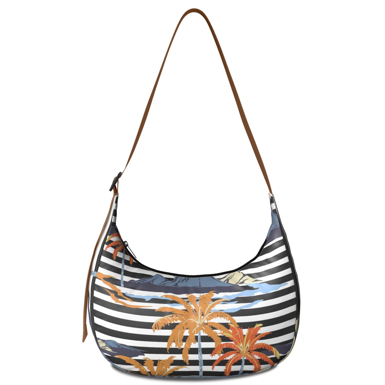 Tropical Crossbody Bag for Women Hawaiian Island Classic Corduroy ...