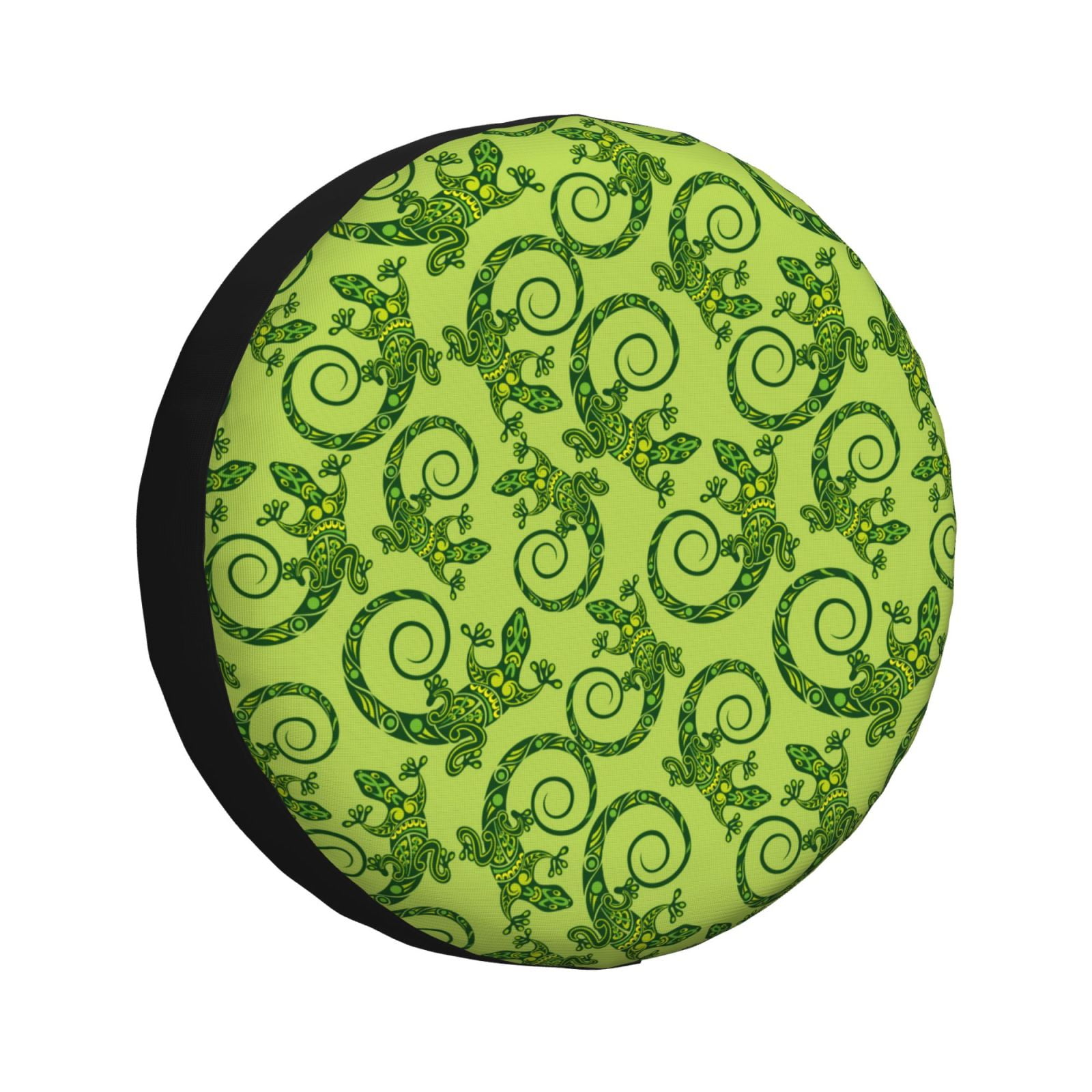 Tropical Cute Lizard Gecko Green Spare Tire Cover for Trailer Camper RV ...